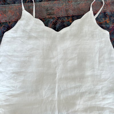 FREE Scalloped Camisole Sewing Pattern PDF Sizes 6-24 Size Inclusive Video Tutorial etty Cami ...