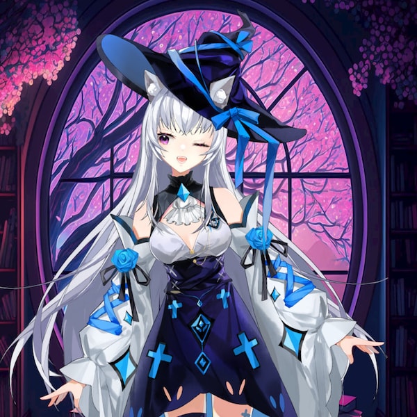 Animated Virtual Background Beautiful Reading Corner Looped Vtuber ...