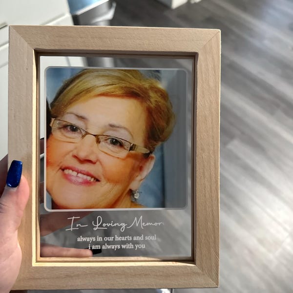 Acrylic Picture Frame With Light, Personalized Stand, Christmas Gifts ...