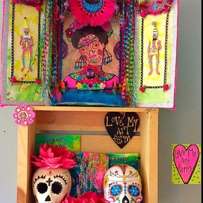 Day of the Dead Wall Art, Dia De Los Muertos Wood Wall Hanging, Day of ...