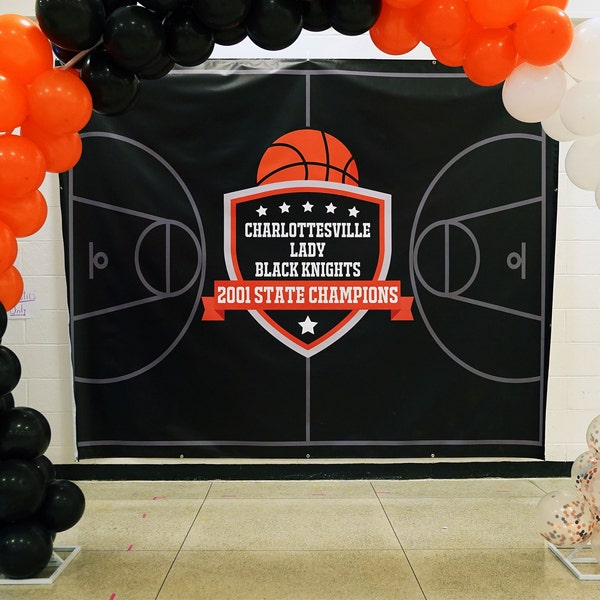 Basketball Backdrop Custom Basketball Party Decorations, March Madness ...