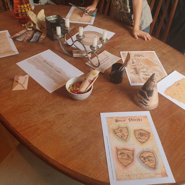 Wizard Escape Room Game. Wizard School Printable Puzzle Game. Family ...