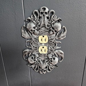 Gothic / Horror / Spooky Light Switch Cover Rocker Cover Power Outlet ...