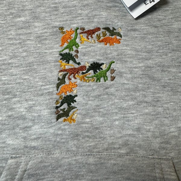 F Dinosaur Embroidery Design | Dinosaur Alphabet, Dinosaur Embroidery ...