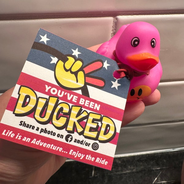 You've Been Ducked Tags. Download Printable JPG and PDF. Includes Svg ...