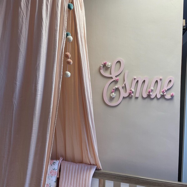 Large Name Sign, Large Name Sign for Nursery, Large Wall Art, Large ...