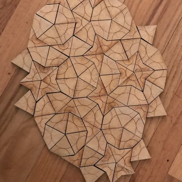 Penrose P3 River Tiles, Mathematical Puzzle, Pentagon, Tile Puzzle ...