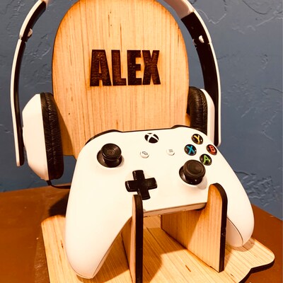 Game Controller and Headset Stand Svg, Headphones Stand Svg, Glowforge ...