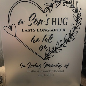 Loss of Son, Loss of Child, Sympathy Son, Son Memorial, Remembrance ...