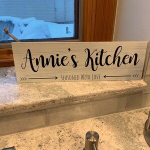 Personalized Kitchen Sign Custom Kitchen Sign Wood Sign for - Etsy