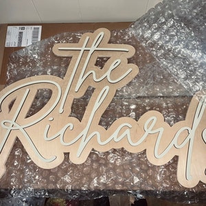 Large Last Name Sign Cut Out Last Name Sign Wedding Name - Etsy