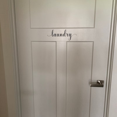 Laundry Door Decal Vinyl Decal for Laundry Room Door or Wall Vinyl ...