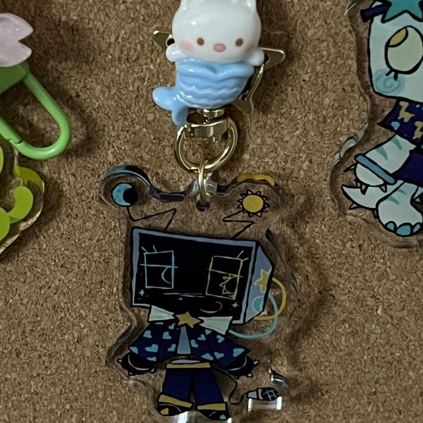 Startime Vee Dandys World Roblox Keychain - Etsy