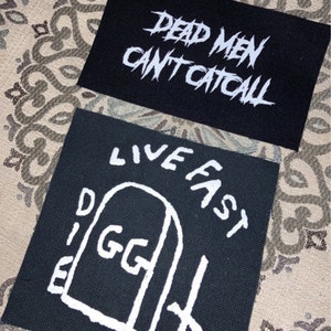 Crust Punk Patches Razorblade Patch Bullet Hole Claw - Etsy