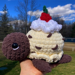 Peppermint Turtle Crochet Pattern PDF, Christmas Candy Cane Pattern ...