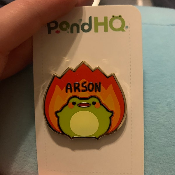 Arson Frog Hard Enamel Pin - Etsy