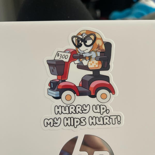 Muffin, Rage, Toddlers, Bluey, Stickers, Water-resistant/handwash Only ...