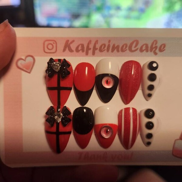 Inosuke Hashibira Demon Slayer | Press on Nails | Almond - Etsy