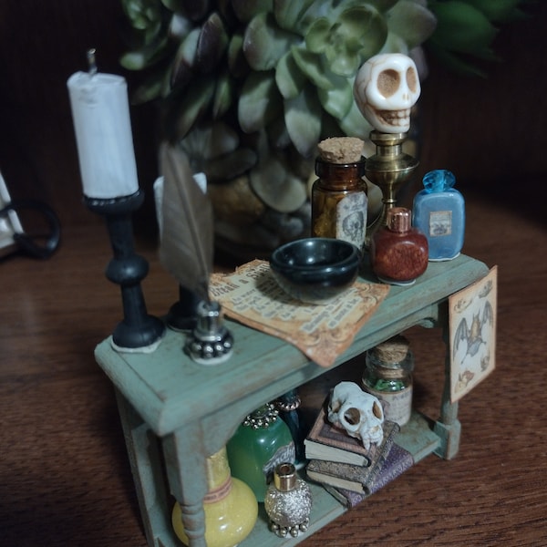 6 MAGIC SPELL Miniature Scroll Set #2 – 1:12 Readable Dollhouse ...