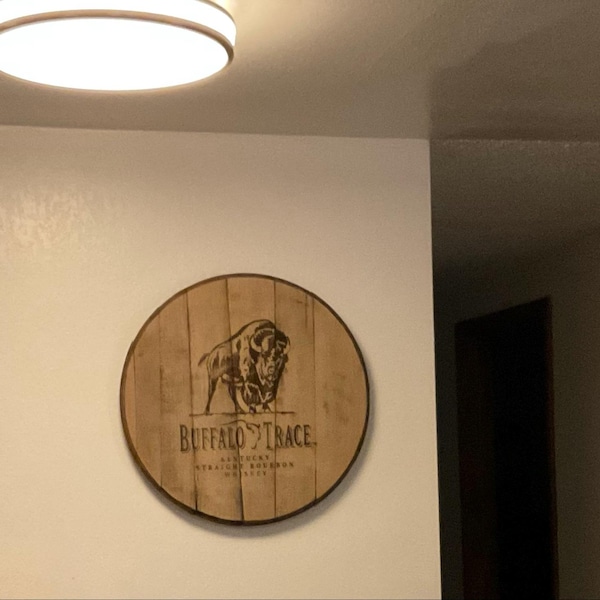 Buffalo Trace Bourbon Whiskey Barrel Head/lid - Etsy