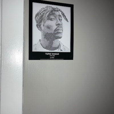 Tupac 2pac Quotes Poster / Print Tupac Portrait Made From - Etsy