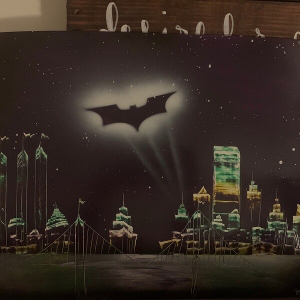 Gotham City - Joker Colors - Spray Paint Art - Etsy
