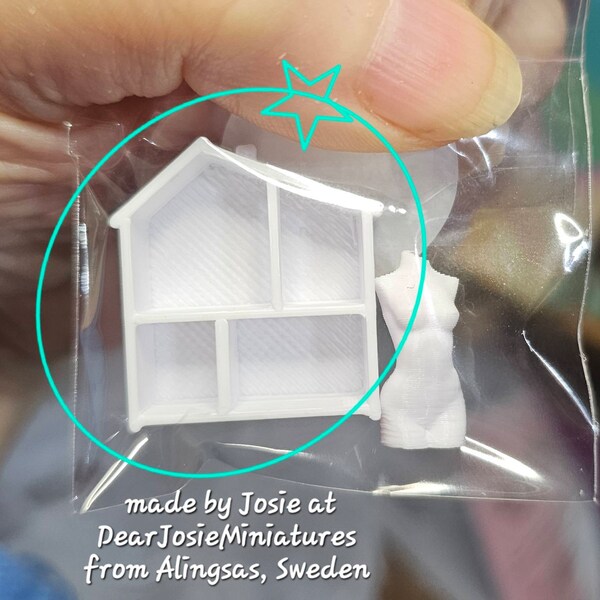 1:24 Miniature Dollhouse Half Inch Book Shelf Furniture Ikea Flisat ...