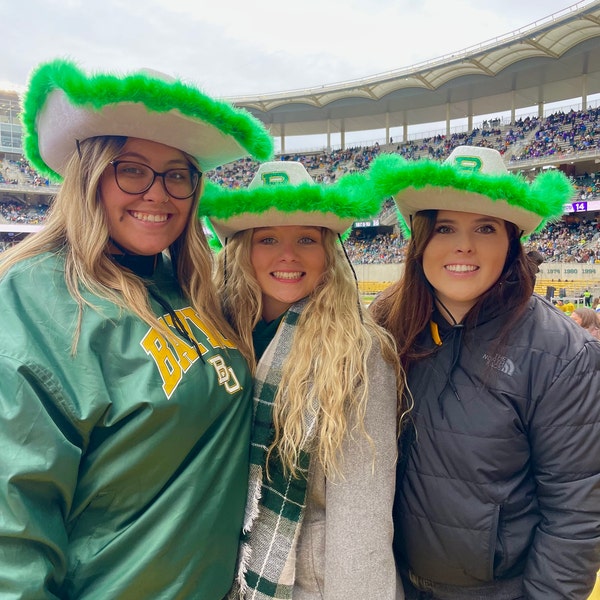 College Themed Glitter Cowboy Hat | Customizable Cowgirl Hat Made to ...
