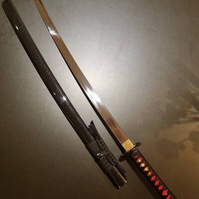 Handemade Samurai Katana Sword T10 Clay Tempering High Carbon Steel ...