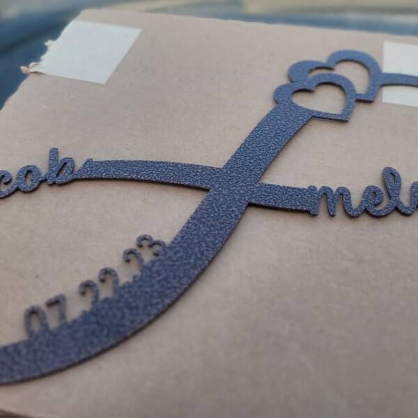 Personalized Wedding Gift for Couple Custom Infinity Sign Wedding Date ...
