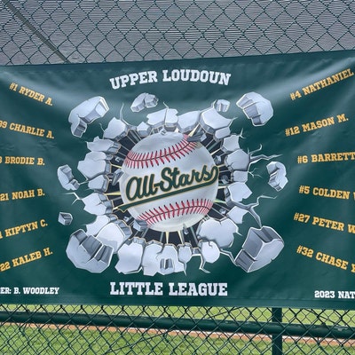 Custom Vinyl Baseball Banner Little League Banner T-ball - Etsy