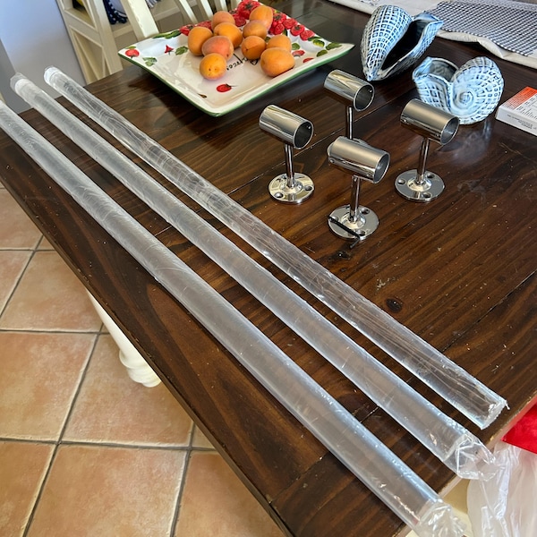 Modern Lucite Handrail - Acrylic Hand Rail - Custom Made in the UK ...