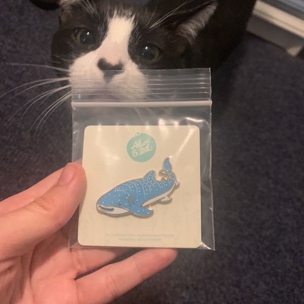Happy Whale Shark Enamel Pin - Etsy