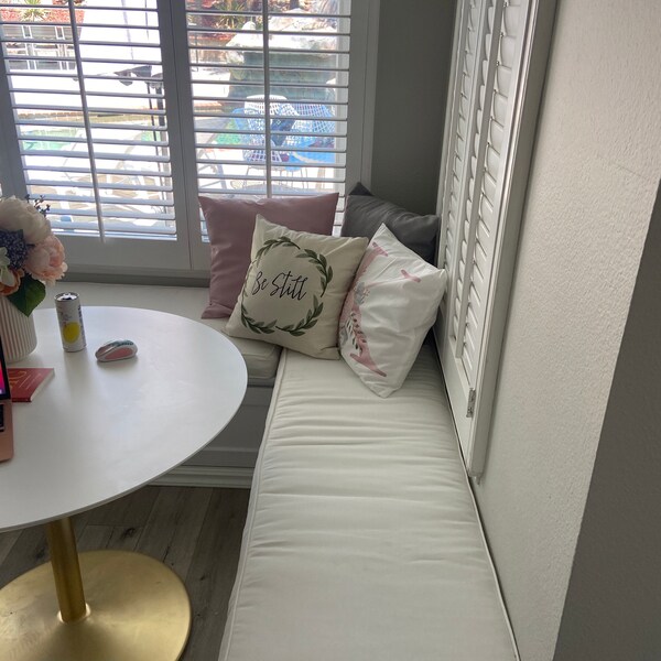 Custom Window Cushion COVER, Window Bench Cushion, Daybed Cushion, Bay ...