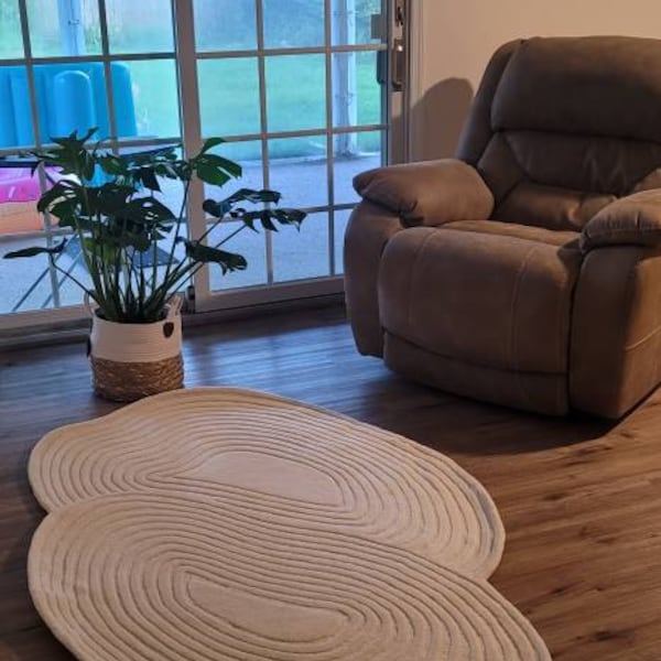 Heart Shaped Carpet, Tufted Rug Self Love Club Handmade Rug, Home Decor ...