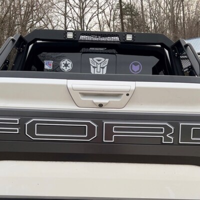 2017-2020 Ford Raptor Tailgate Letter Outlines Vinyl Decals - Etsy