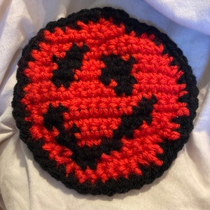 SMILEY COASTER PATTERN pdf Only Crochet Pattern - Etsy