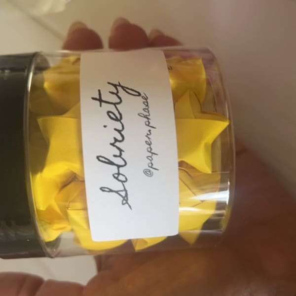 Wellness Jar - A Jar of Paper Stars Filled With Motivational Quotes of ...