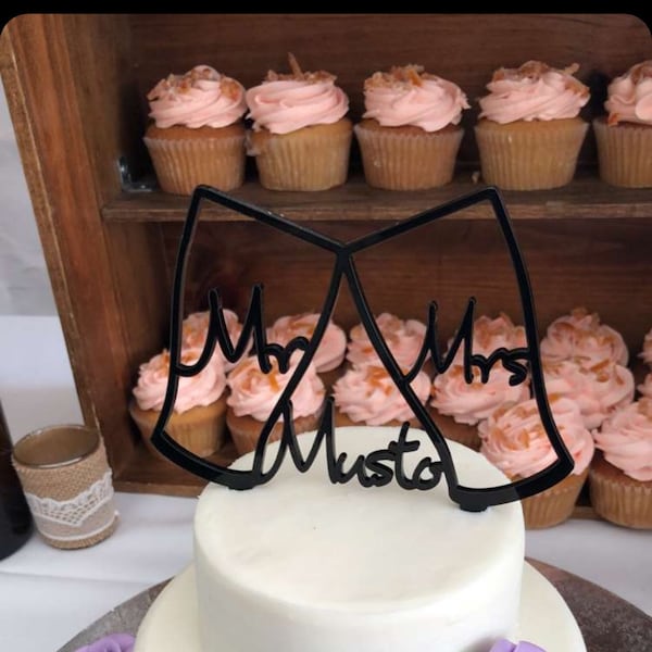 Personalized Guinness Beer Glasses Custom Wedding Cake Topper - Mr. and ...
