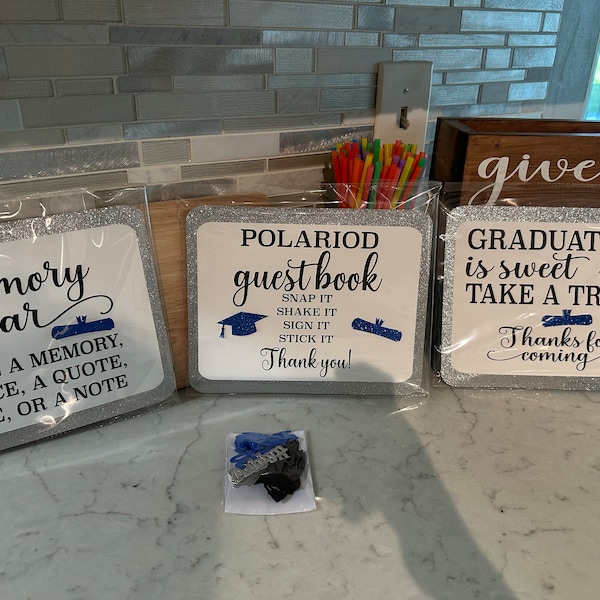 Graduation Memory Jar Tag - Graduation Party Idea - Memory Tag 10x8 ...