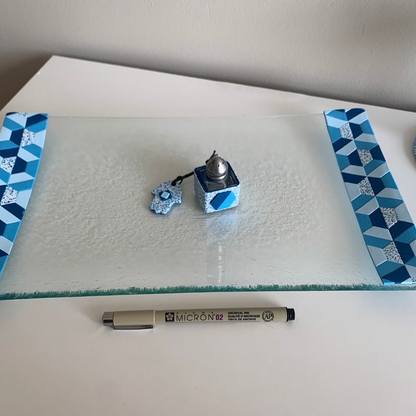 Shabbat Candlestick Holder & Matchbox, Handmade, Judaica, Personalized ...