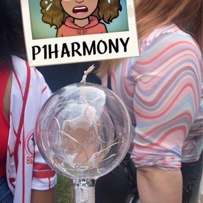 P1harmony Hand Peace Sign Laminated Glossy Vinyl Sticker - Etsy