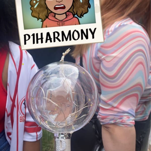 P1harmony Hand Peace Sign Laminated Glossy Vinyl Sticker - Etsy