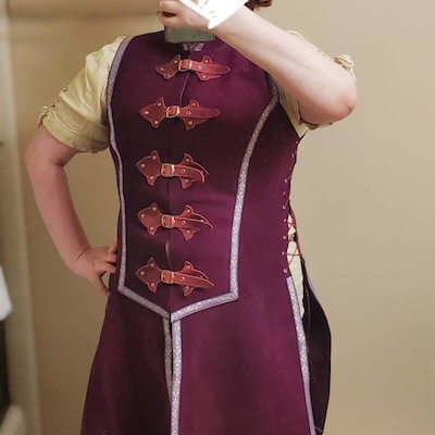 Reinforced Leather Jerkin deluxe for Women Leather, Larp, Fantasy, LRP - Etsy