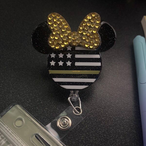 Flower Sky Badge Buddy, Glitter Custom Badge Buddy, Medical Gifts - Etsy