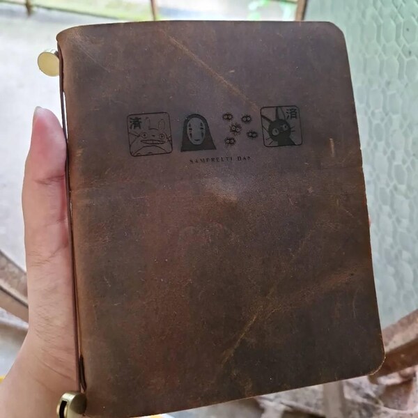 Personalized Vintage Leather Sheet Music Organizer Binder Cover , Full ...