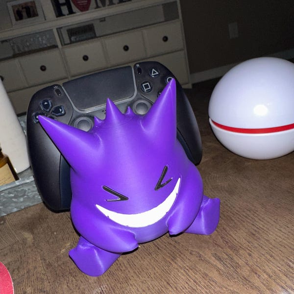 3D Printed Gengar Pokemon Controller Stand, Gaming Decor - Etsy