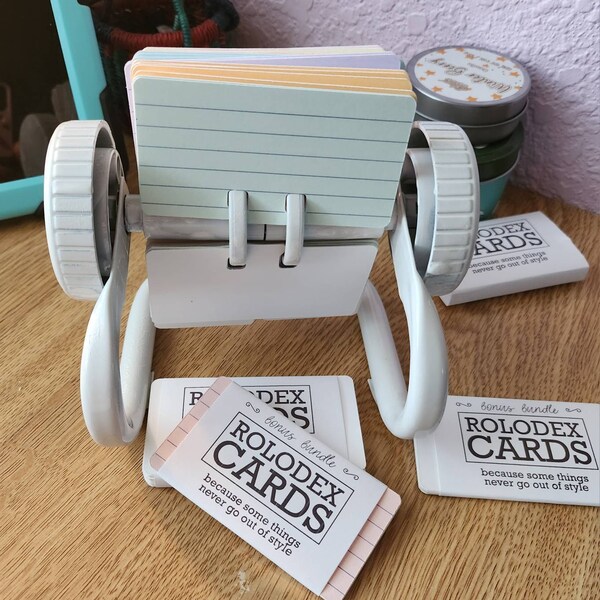 Rolodex Cards - Double Sided - 4 Color Set - Etsy