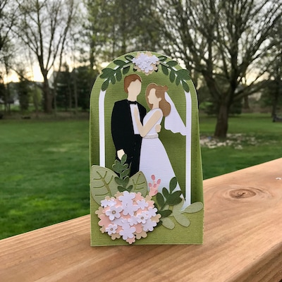Wedding Pop up Card Pop up Card SVG 3D Papercut SVG Card Cut File ...