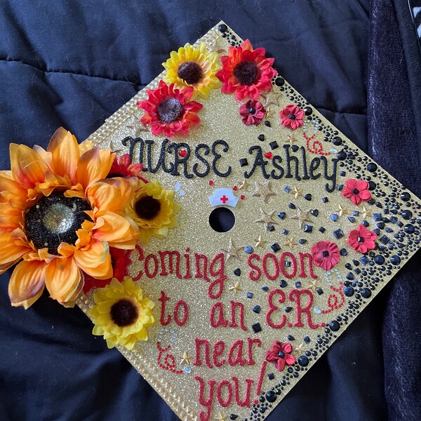 Blank Glitter Graduation Cap Topper - Etsy